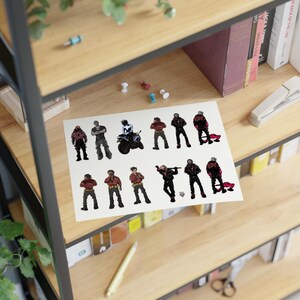 RED X Collection Sticker Sheets | Cool Art for Journals, Laptops, Water ...