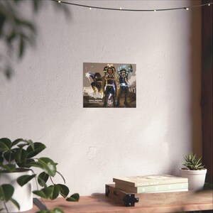 Static | Three Pose Matte Horizontal Posters - Comic Decor, Wall Art ...