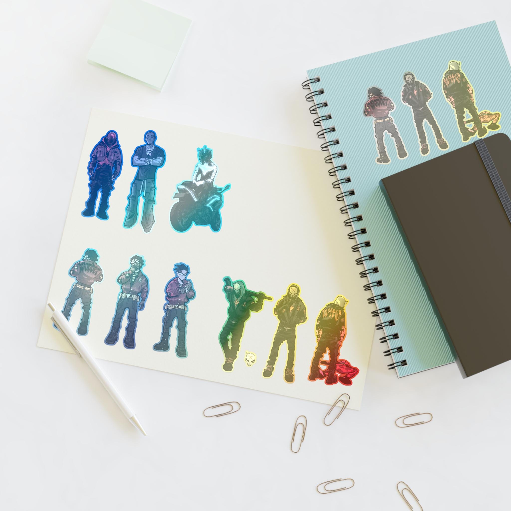 RED X Collection Sticker Sheets | Cool Art for Journals, Laptops, Water ...