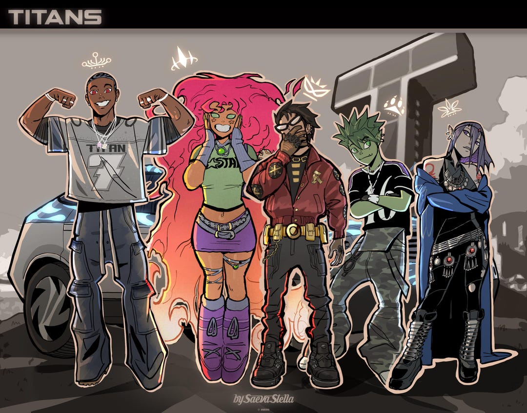 TITANS COMPLETE Matte Poster (GREY) - Etsy