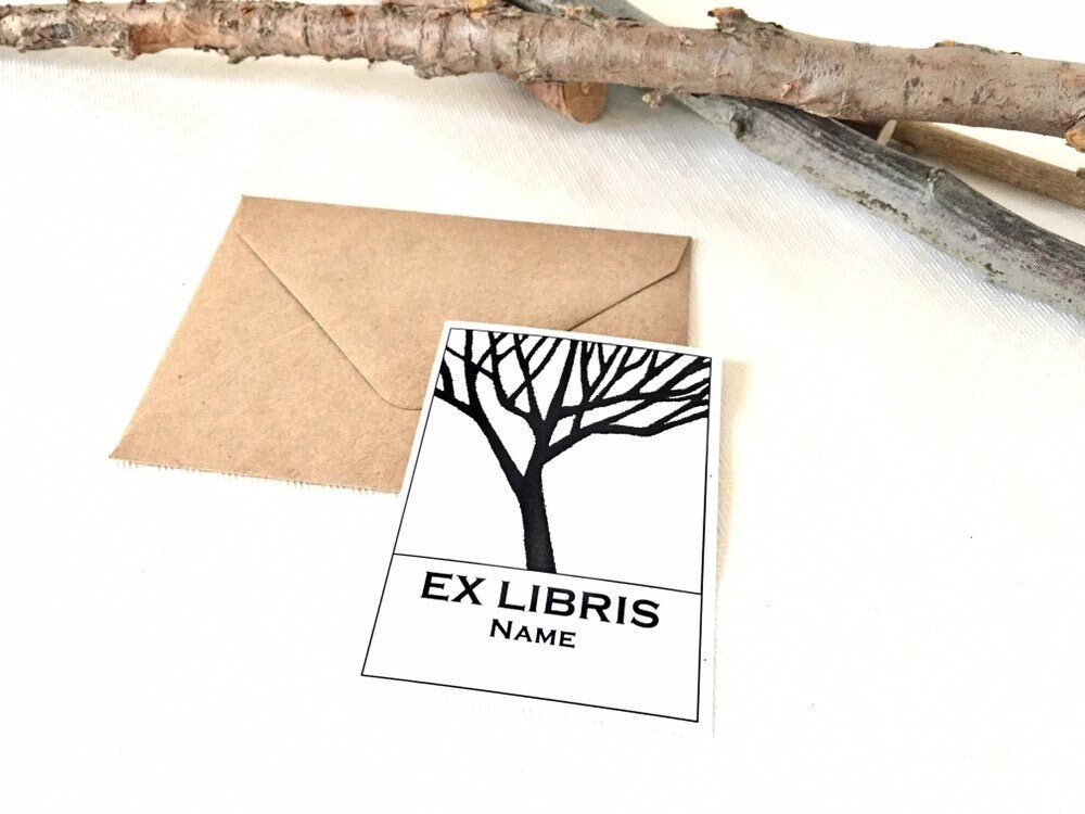 Ex Libris Sticker Tree 25 Personalized Exlibris 30th Birthday | Etsy