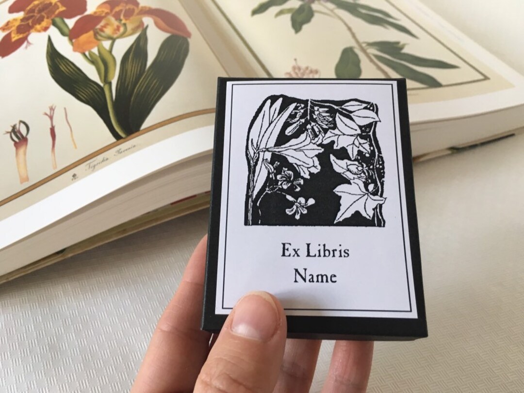 Ex Libris Sticker Lovely Literary Gifts for Readers, 50 Custom Flora ...