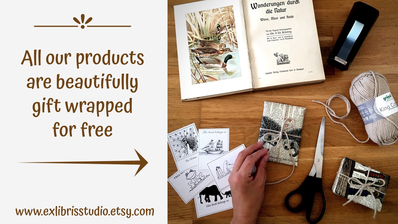 Ex Libris Sticker Art Nouveau Forest, Set of 50 Custom Bookplates, Book ...