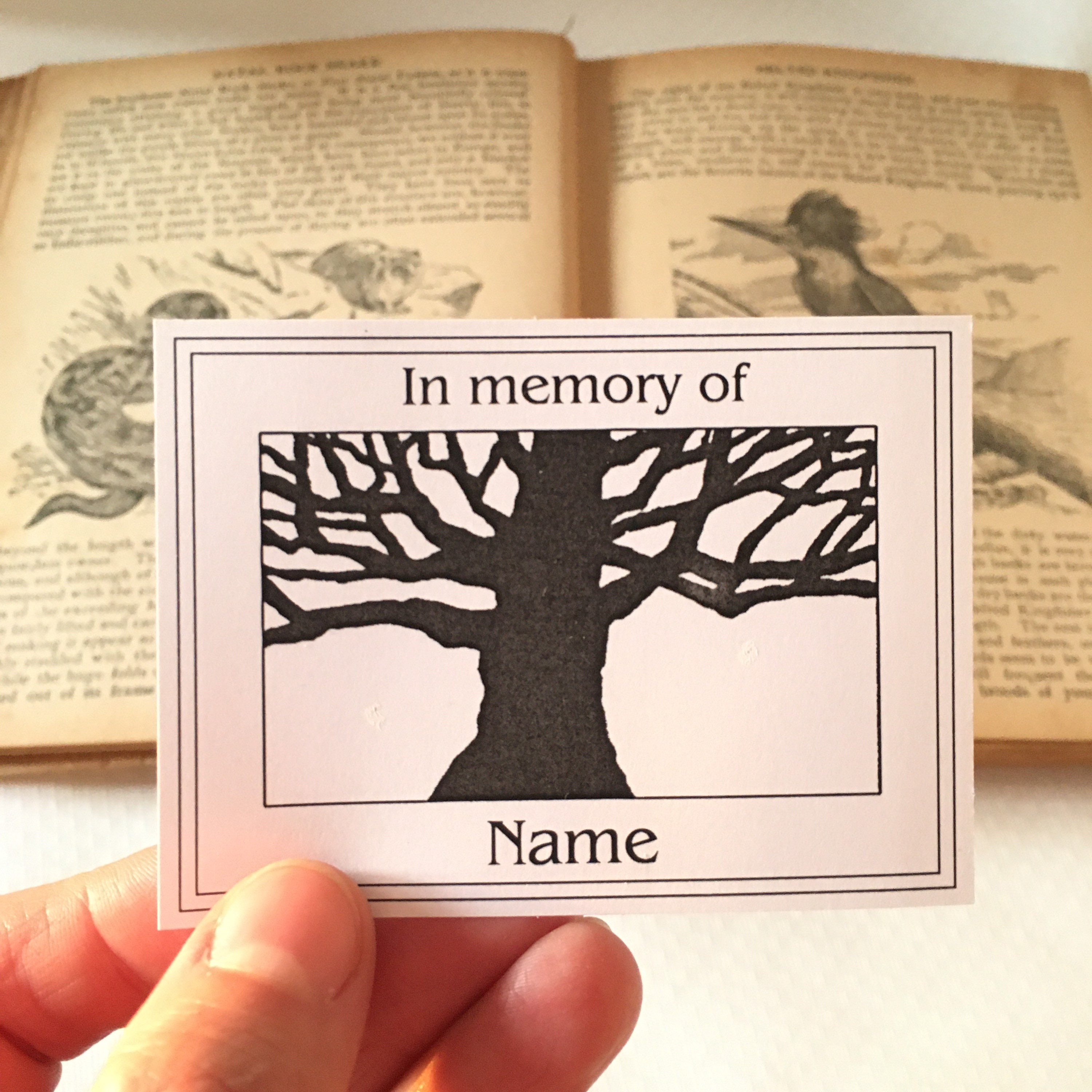 Remembrance Gifts Wise Tree Bookplates Set of 25 Personalized Ex Libris ...