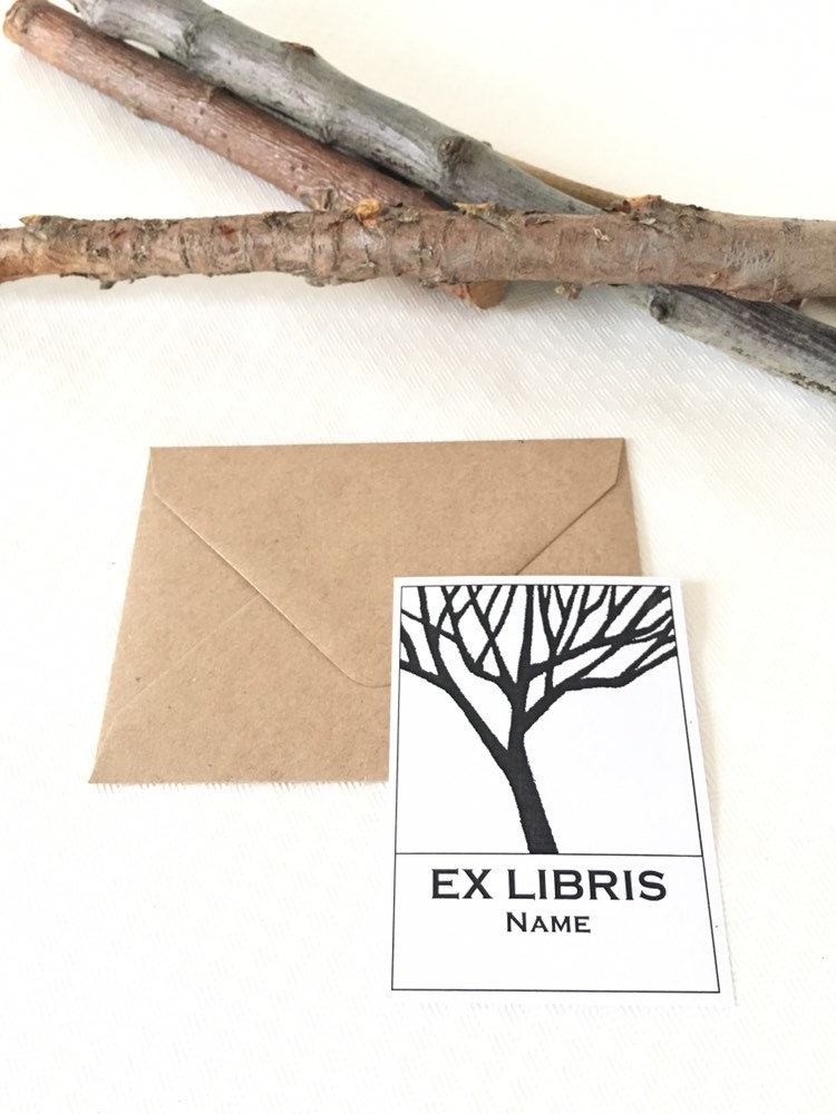 Ex Libris Sticker Tree Set of 15 Personalized Exlibris - Etsy UK