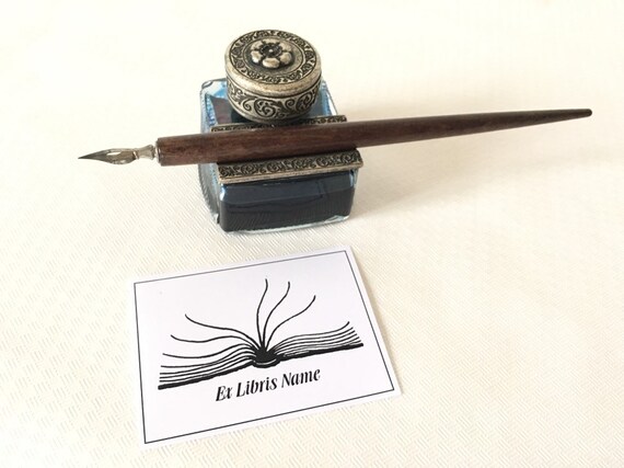 Exlibris Open Book 15 Custom Bookplates Big Sister Gift | Etsy