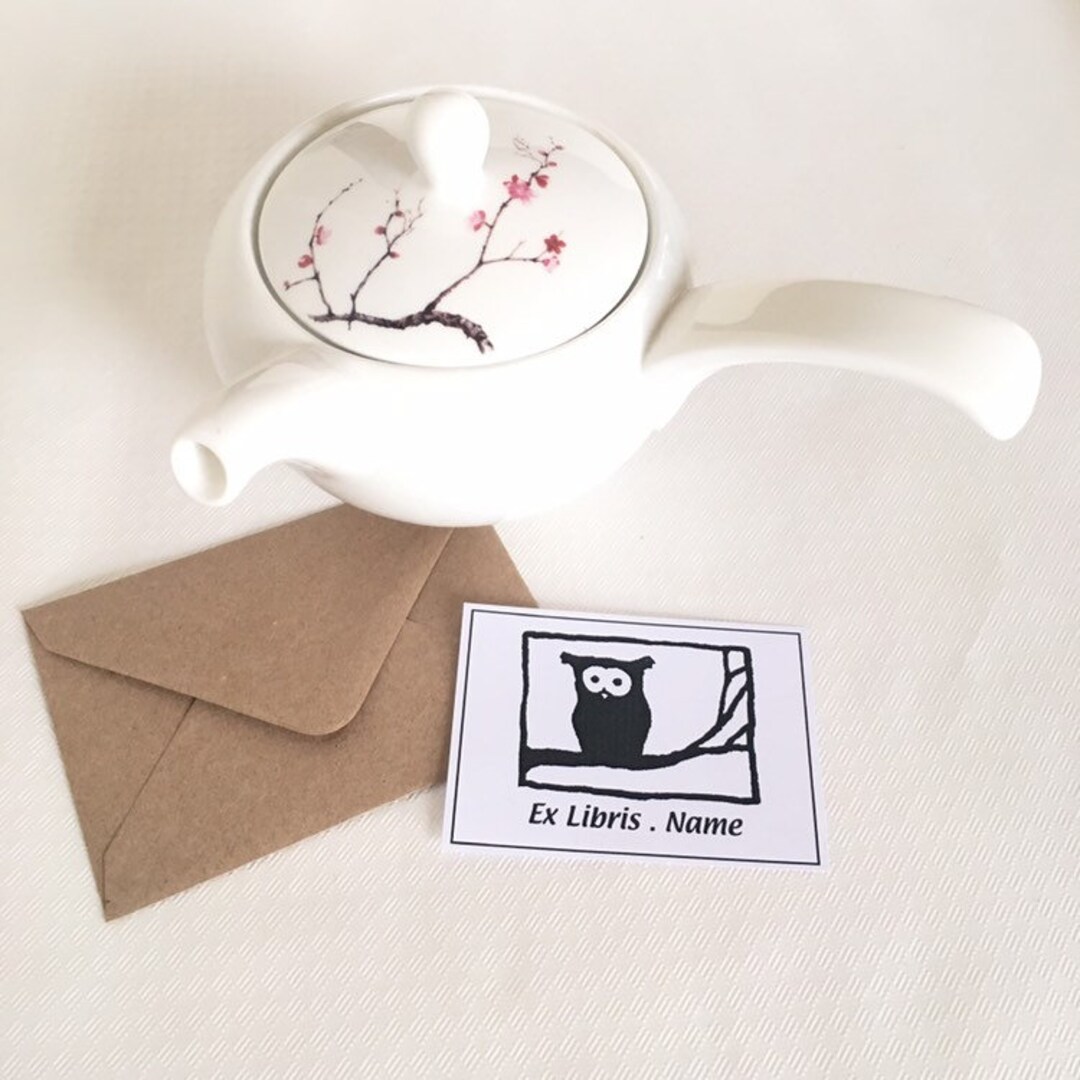 Book Labels Lovely Literary Gifts, 15 Owl Exlibris English Teacher Gift ...