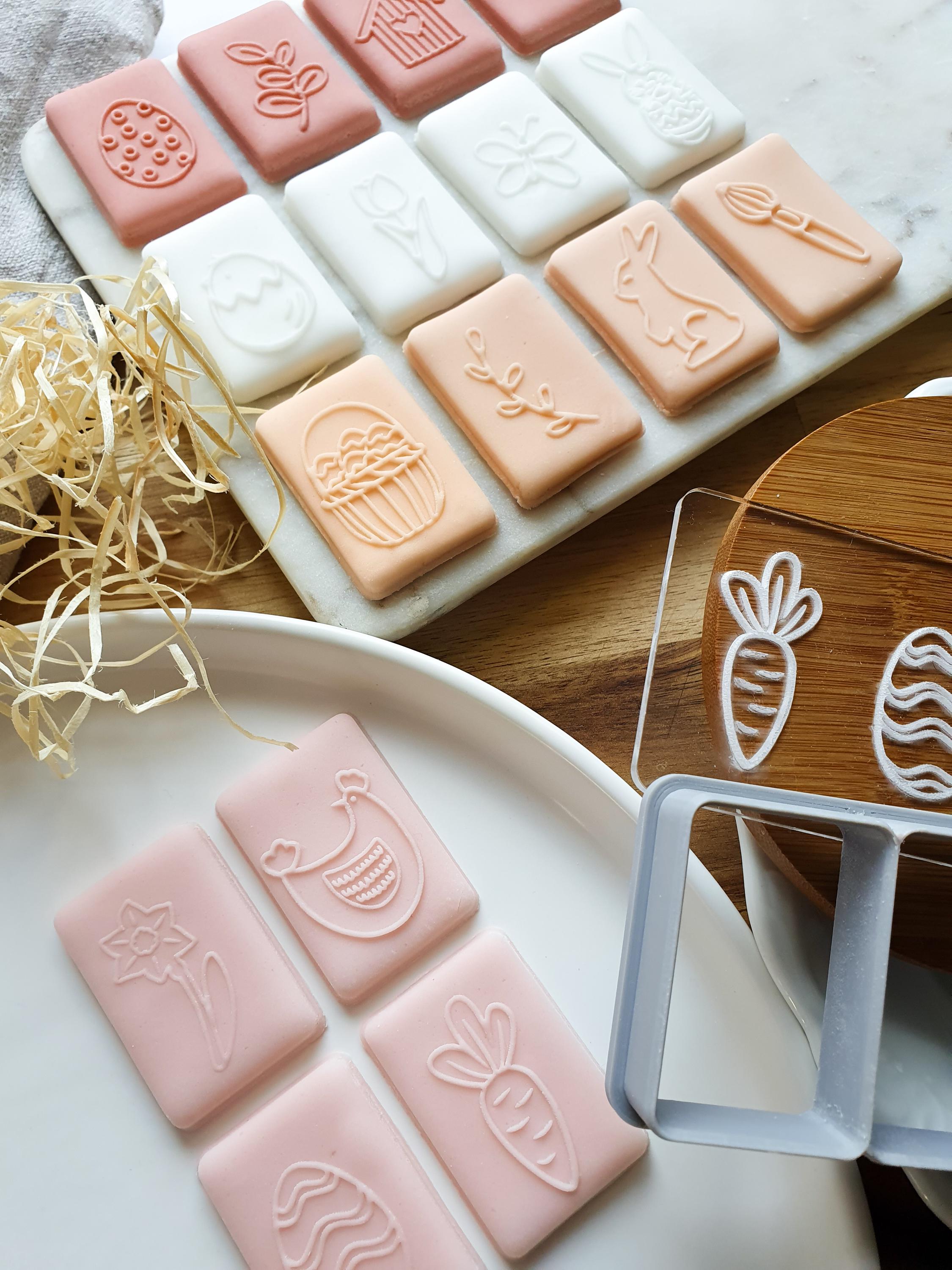 Easter Cookie Stamp, Biscuit Stamp, Fondant Mold and Cutter to Make ...