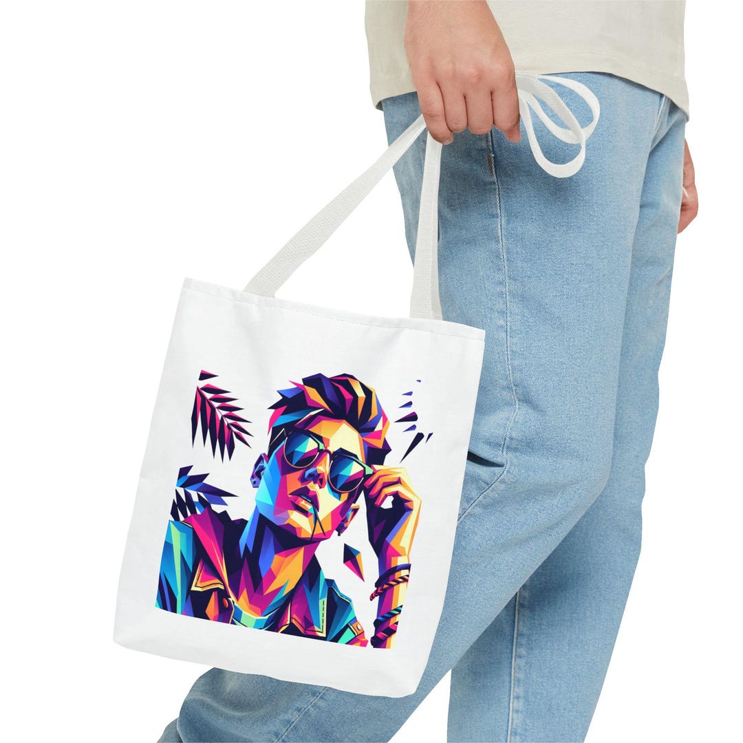 Miami Vice South Beach Shoulder Bag, Retro 80s Beach Tote - Etsy
