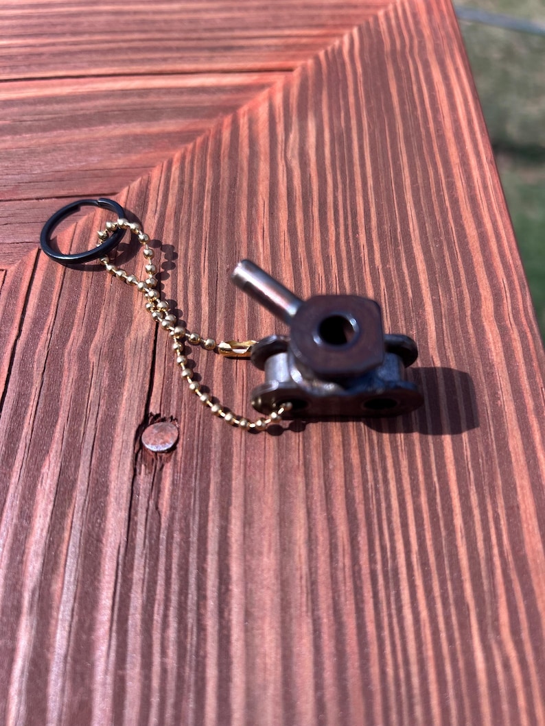 Mini Tank Keychain Handmade WW2 Army Military Welded Rusty German ...