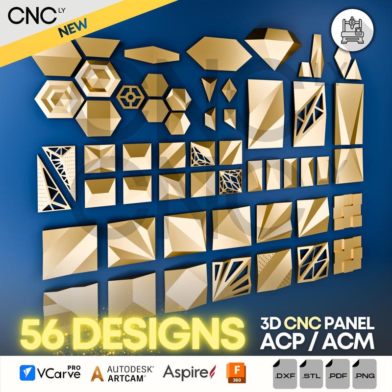 Geometric Wall Art Panels - Etsy
