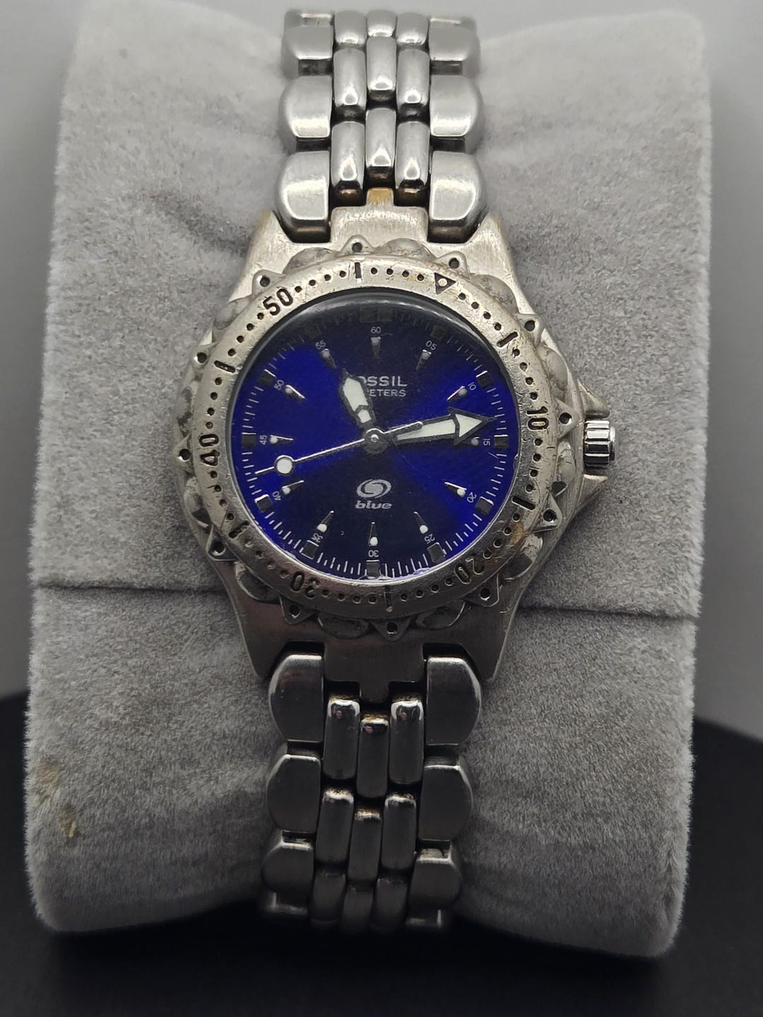 Ladies Fossil Blue Dive Style Watch - Etsy