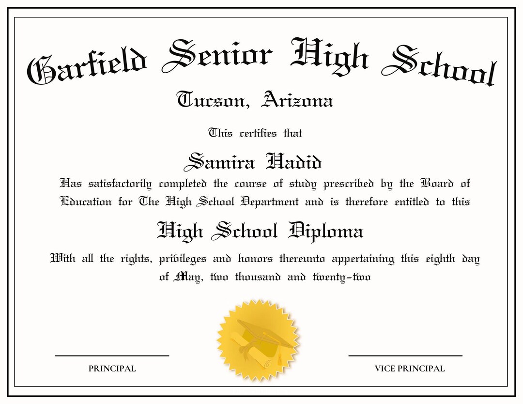 Custom High School Diploma, Homeschool Diploma, Editable Diploma Template, GED Diploma ...