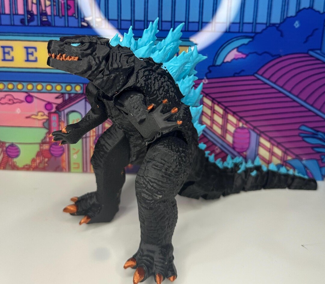 Articulated Godzilla 3D Printed - Etsy