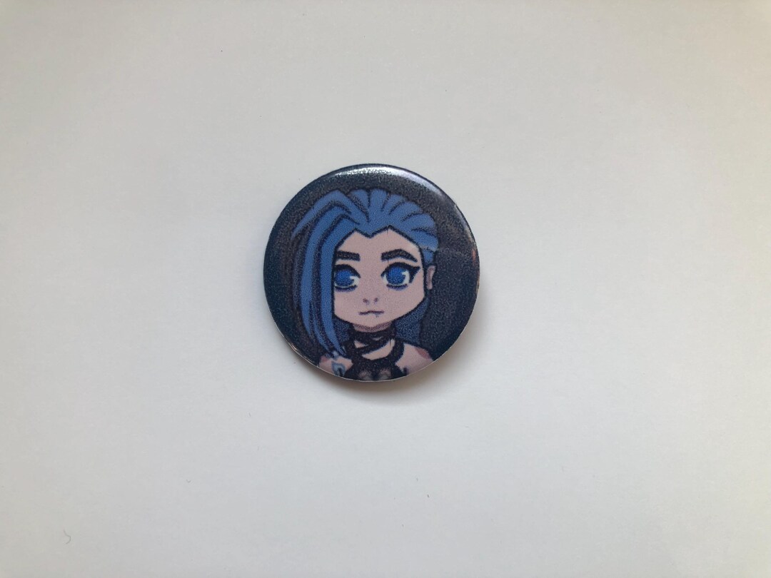 Jinx Pin, Button, Arcane, Chibi Drawing - Etsy