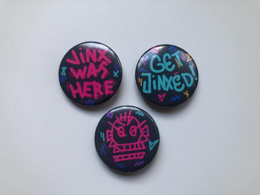Jinx Graffiti Pins, Buttons, Arcane - Etsy