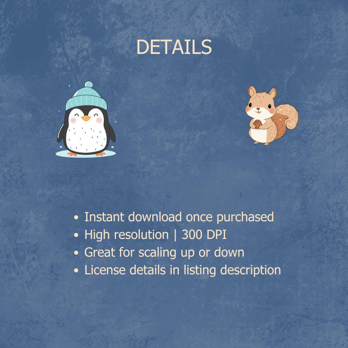 Cute Winter Animals Clipart Bundle, 20 Transparent PNG Files, Holiday ...