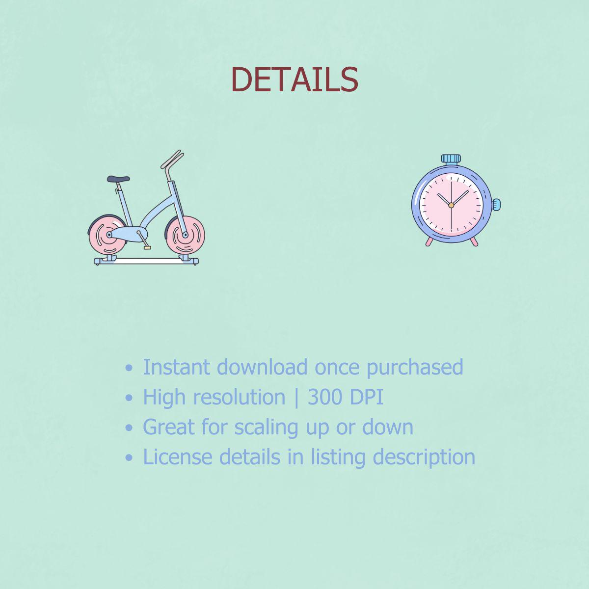 Pastel Exercise Clipart Bundle, Workout Equipment PNG Collection ...