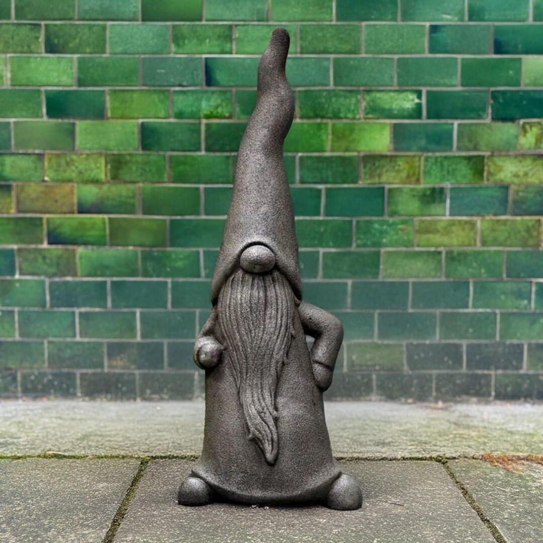 Nordic Gnome Statue Concrete Viking Tomte Sculpture Scandinavian Garden ...