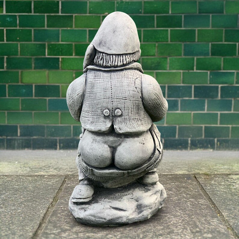 Funny Man on Toilet Statue Concrete Sitting Man Sculpture Humorous ...