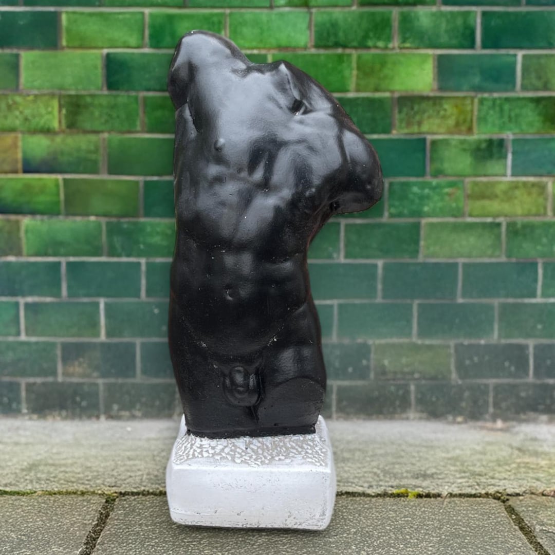 Concrete Male Body Sculpture Stone Body Statue Handcrafted Anatomical ...