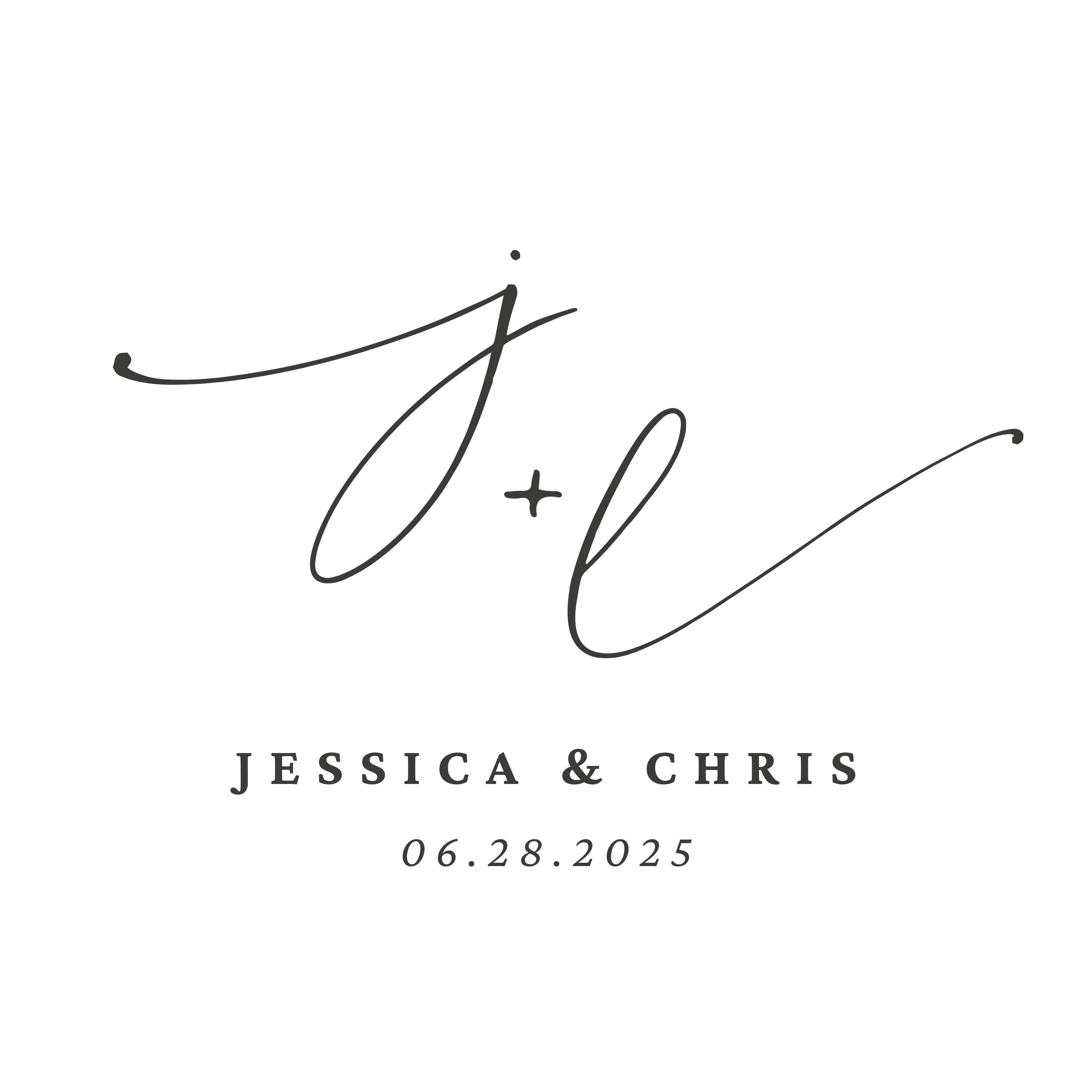 Script Initials Personalized Wedding Invitation Envelope Seal Stickers ...