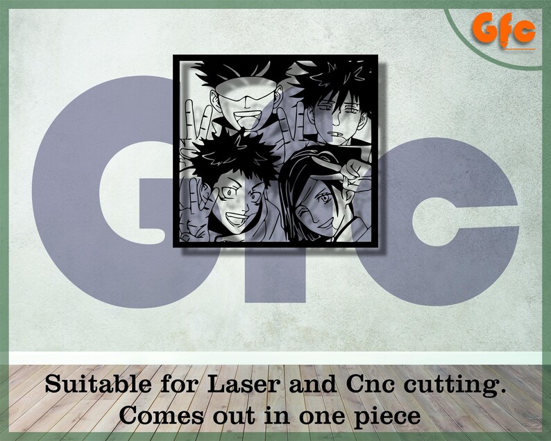 Anime Charachters Cuts Manga Vinly Decal Anime Engraving Anime Dxf-cdr ...