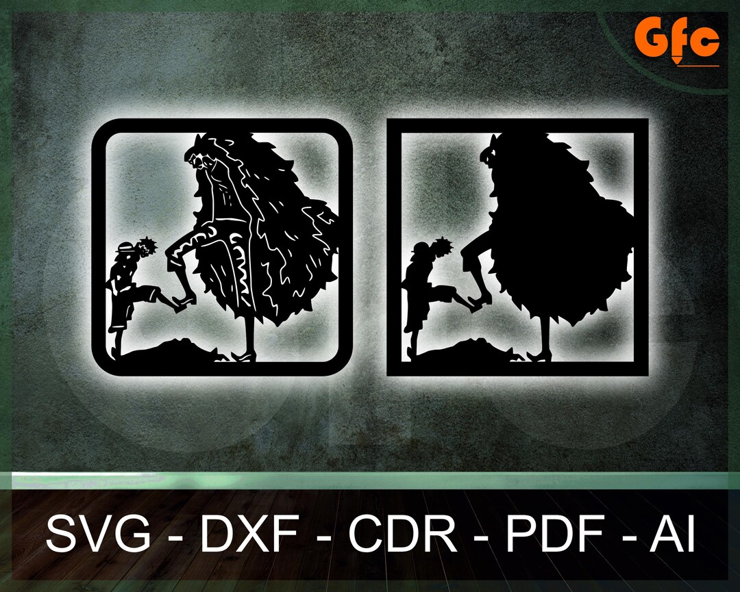 Anime Characters Cuts Manga Vinly Decal Anime Engraving and Cuts Anime ...