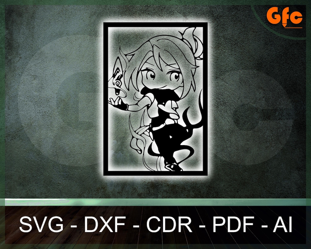 Anime Characters Cuts Manga Vinly Decal Anime Engraving and Cuts Anime ...