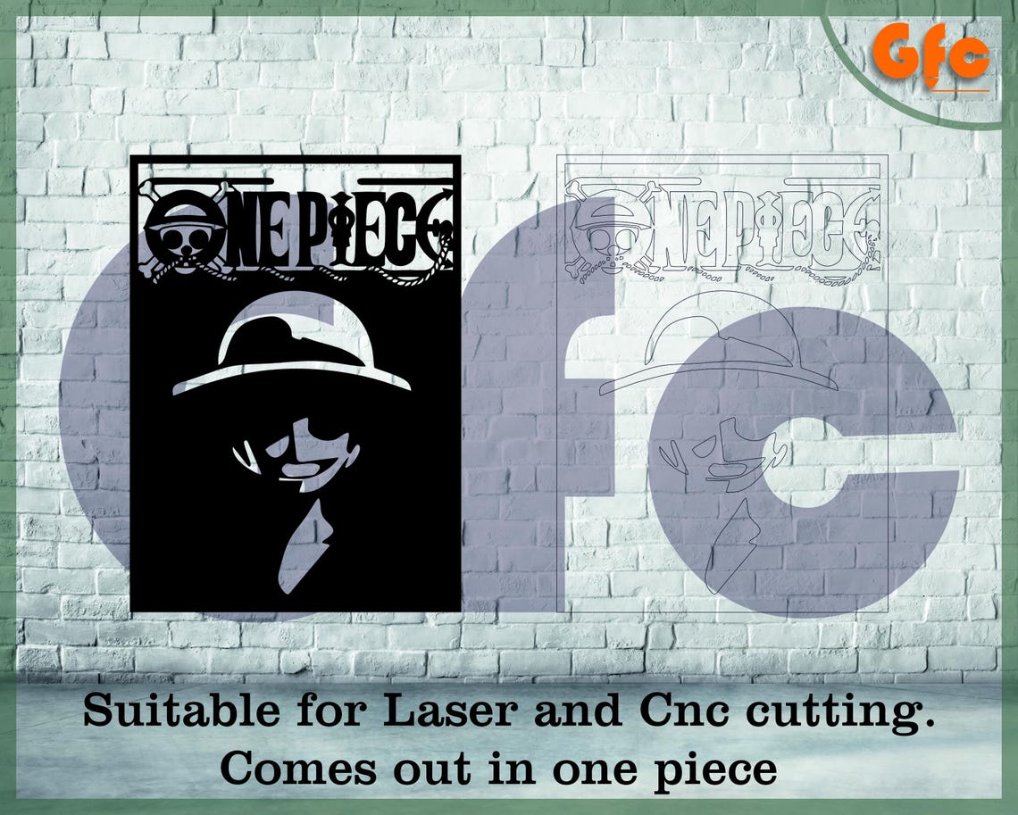 One Piece Luffy Poster Svg - Luffy Laser Cnc Cuts - Cricut - Vinly ...