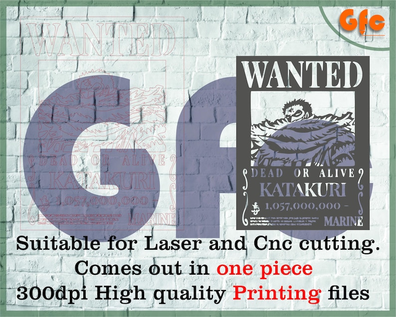 Katakuri Wanted Poster Svg - One Piece Characters Wanted Poster Dxf-cdr ...