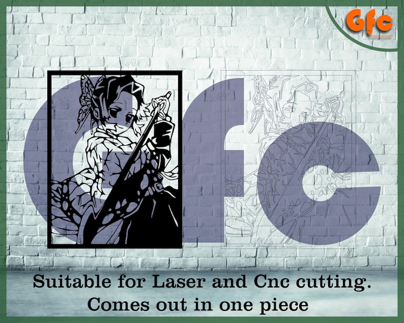 Demon Slayer Shinobu Kocho Svg - Cute Shinobu Art - Laser Cut, Cricut ...