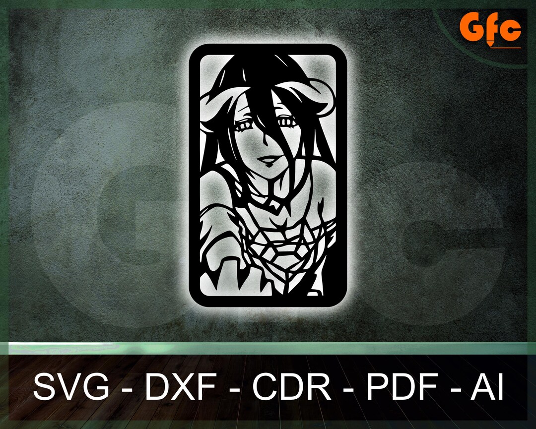Overlord Cute Albedo Svg - Laser,cnc Cuts - Cricuts - Vinly - Printing ...