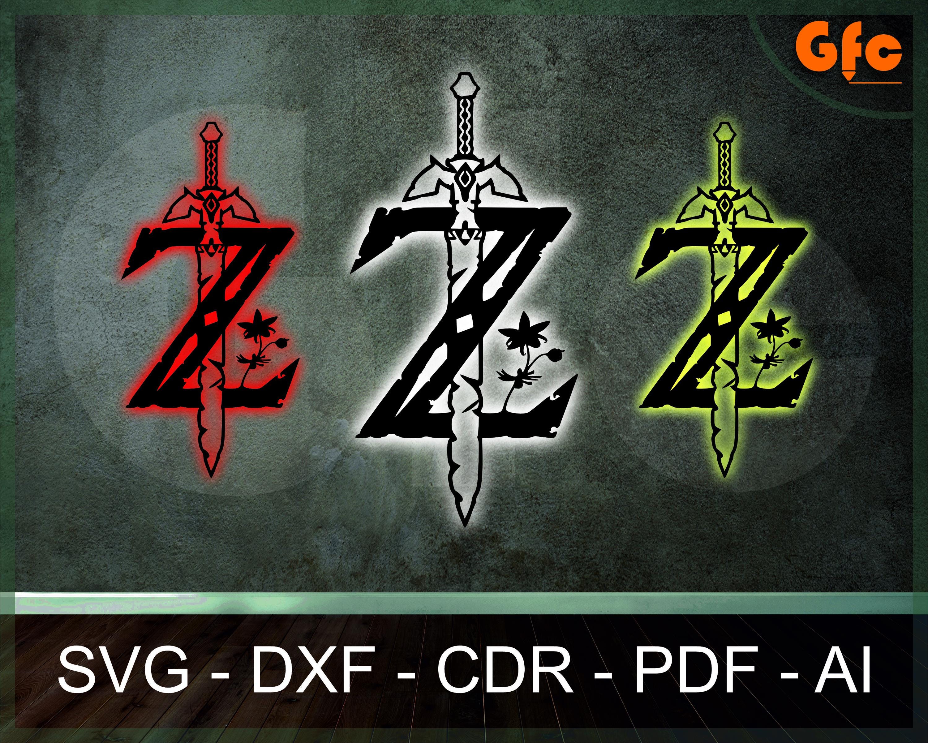 Legend of Zelda Logo Svg - Legend of Zelda Engraving and Cut Files ...