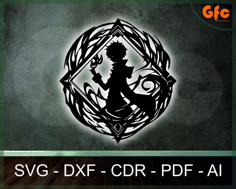 Anime Charachters Cuts Manga Vinly Decal Anime Engraving Anime Dxf-cdr ...