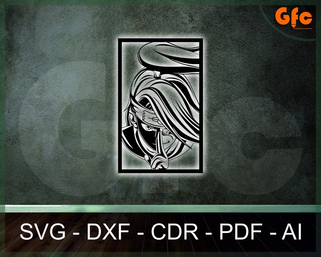 Anime Characters Cuts Manga Vinly Decal Anime Engraving and Cuts Anime ...