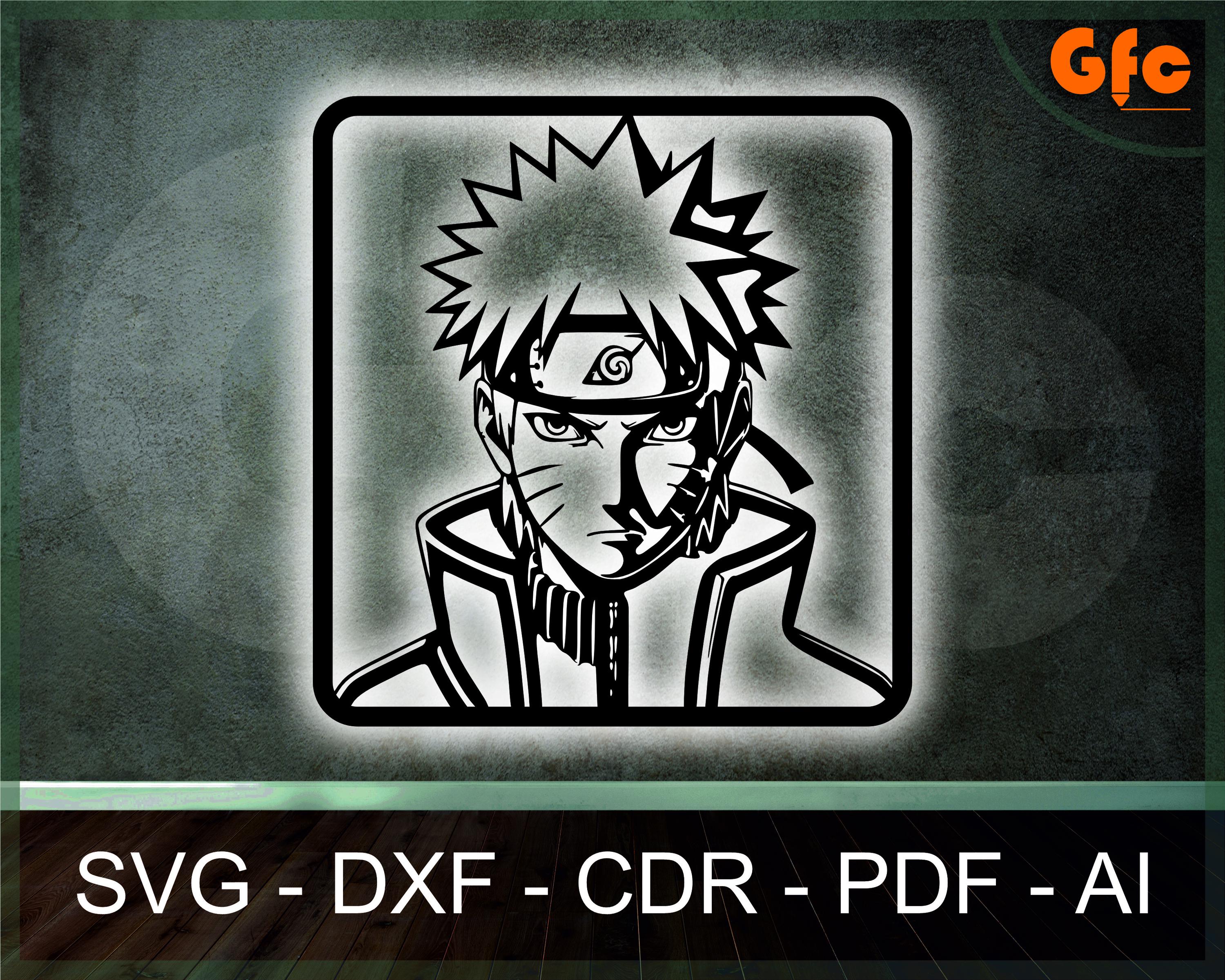 Naruto Epic Face Art Svg - Naruto War Theme Art - Naruto Cuts, Vinly ...