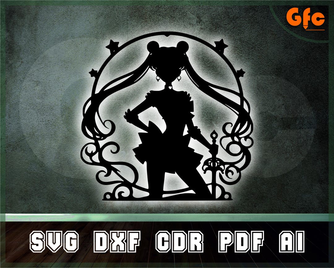 Sailor Moon Usagi Tsukino Silhouette Svg Sailor Moon Characters Art ...