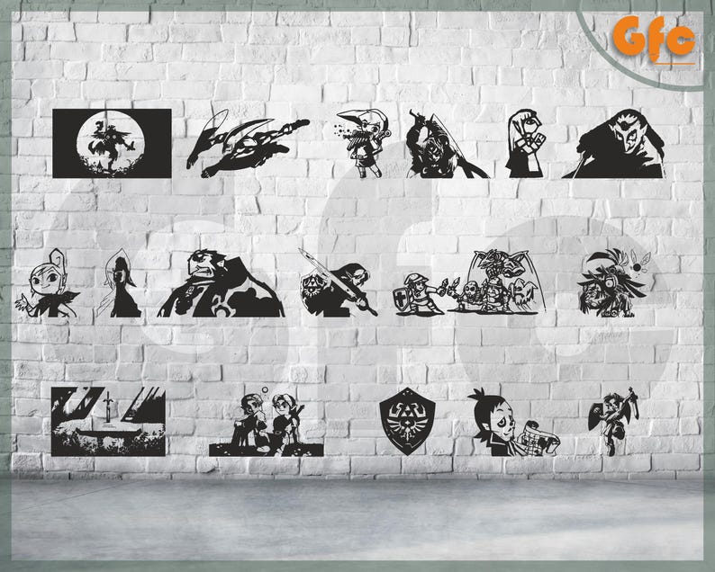 Legend of Zelda Characters Svg - Vinly Decal - Laser Engraving and Cuts ...