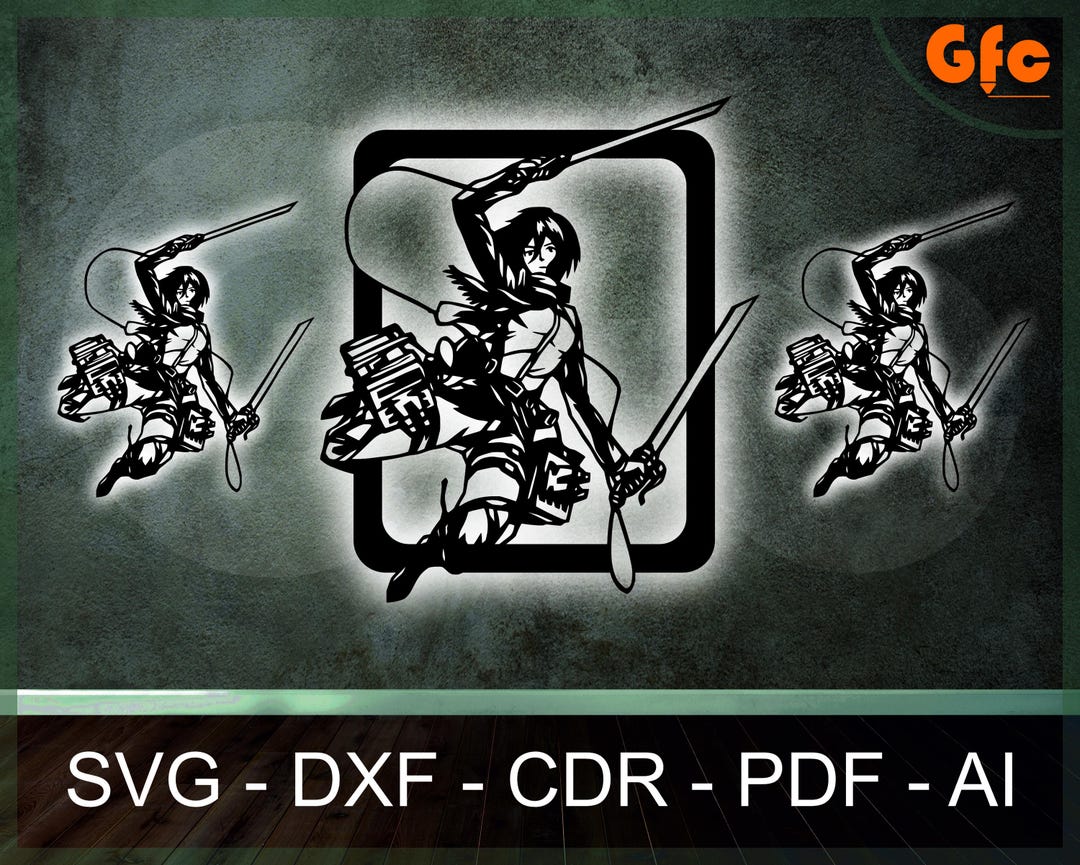 Anime Charachters Cuts Manga Vinly Decal Anime Engraving Anime Dxf-cdr ...
