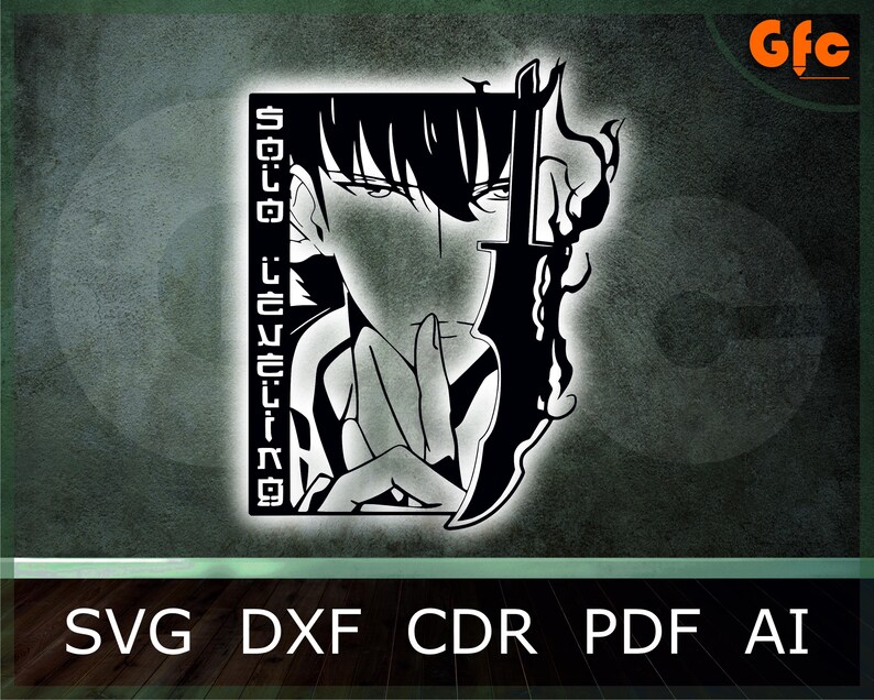 Solo Leveling Anime Poster Svg Dxf Cdr Pdf Ai Digital Printing File for ...