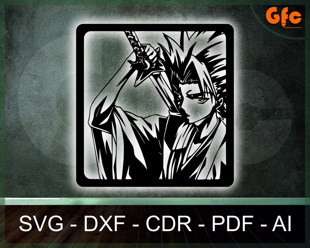 Bleach Toshiro Hitsugaya Svg Dxf Cdr Pdf Ai Digital Anime Vector File ...
