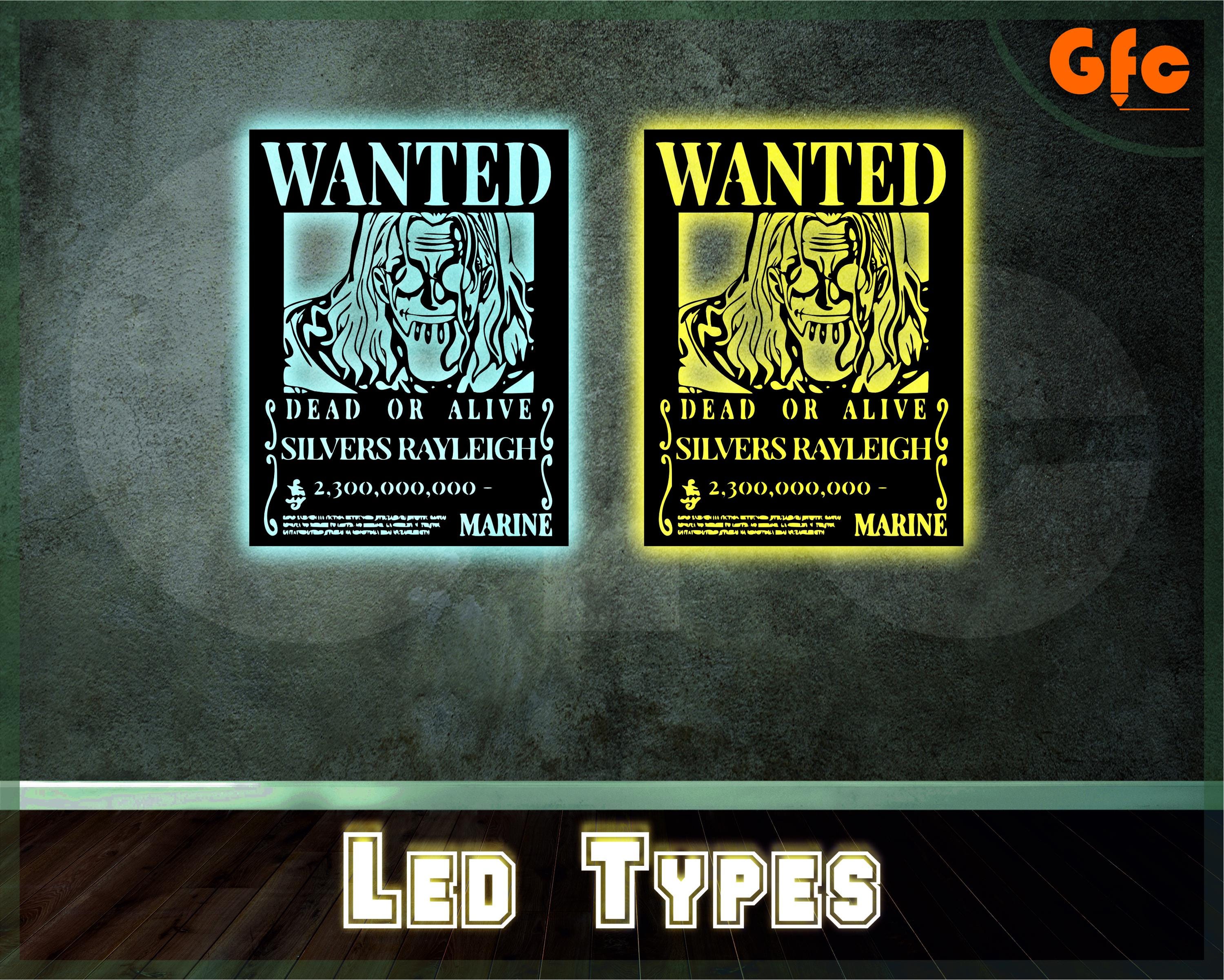 Rayleigh Wanted Poster Svg - One Piece Characters Wanted Poster Dxf-cdr ...