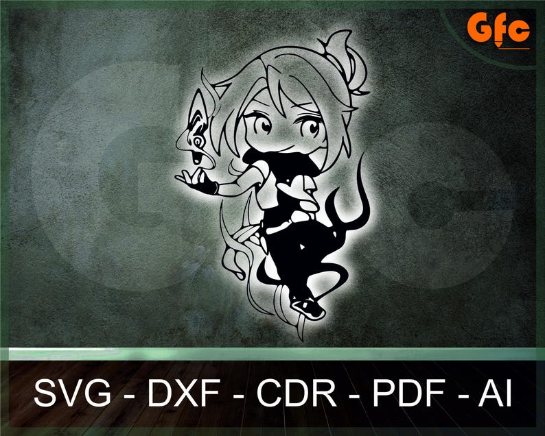 Anime Charachters Cuts Manga Vinly Decal Anime Engraving Anime Dxf-cdr ...