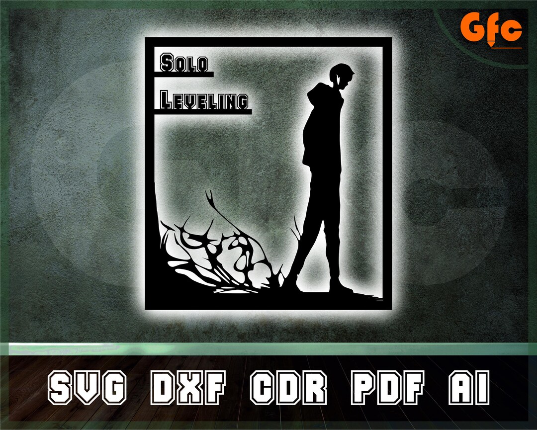 Solo Leveling Sung Jin Woo Svg - Solo Leveling Art - Vinly - Cricut ...