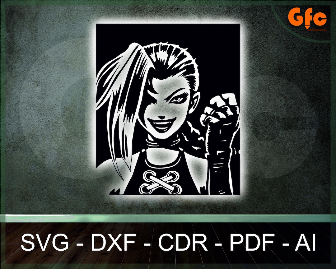 Arcane Jinx Svg - League of Legends Characters Svg - Laser Cnc Cut ...