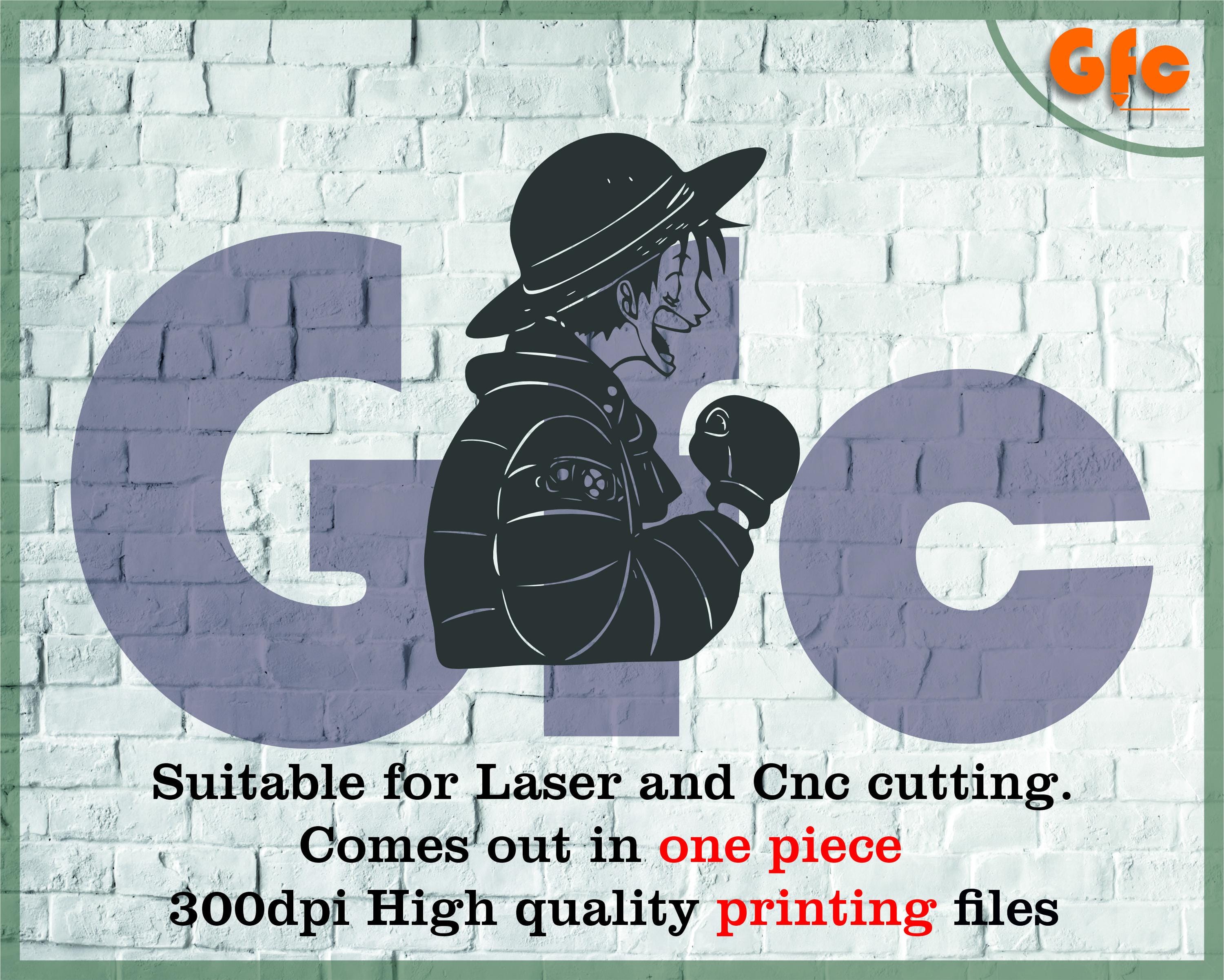 One Piece Luffy Vector Clipart – Svg Dxf Cdr Pdf Ai Files for Cricut ...