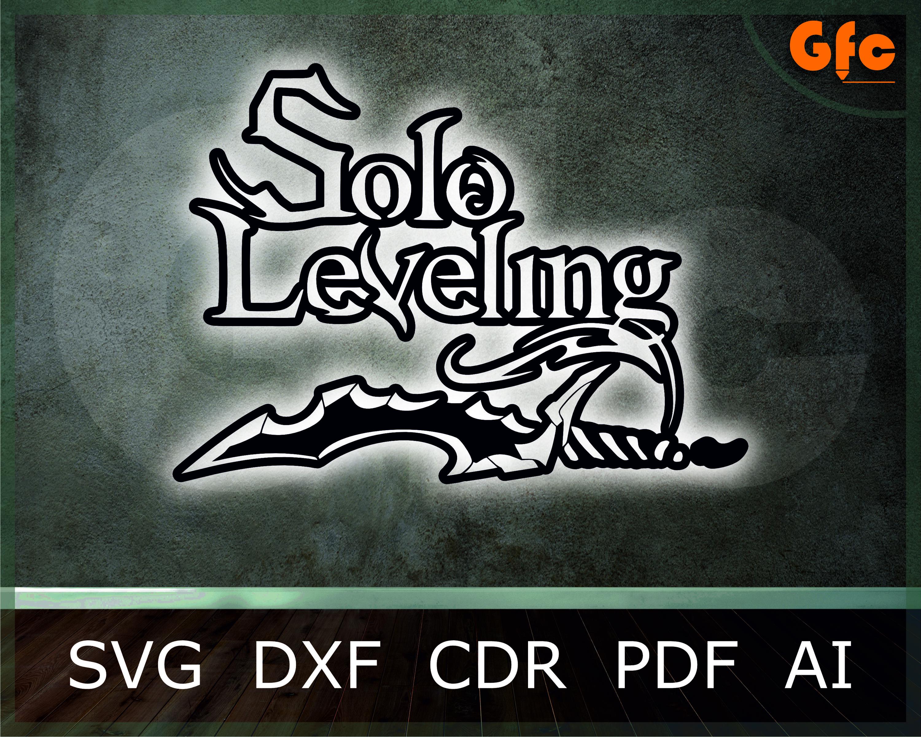 Solo Leveling Logo Svg Dxf Cdr Pdf Ai Files for Printing Cricut ...