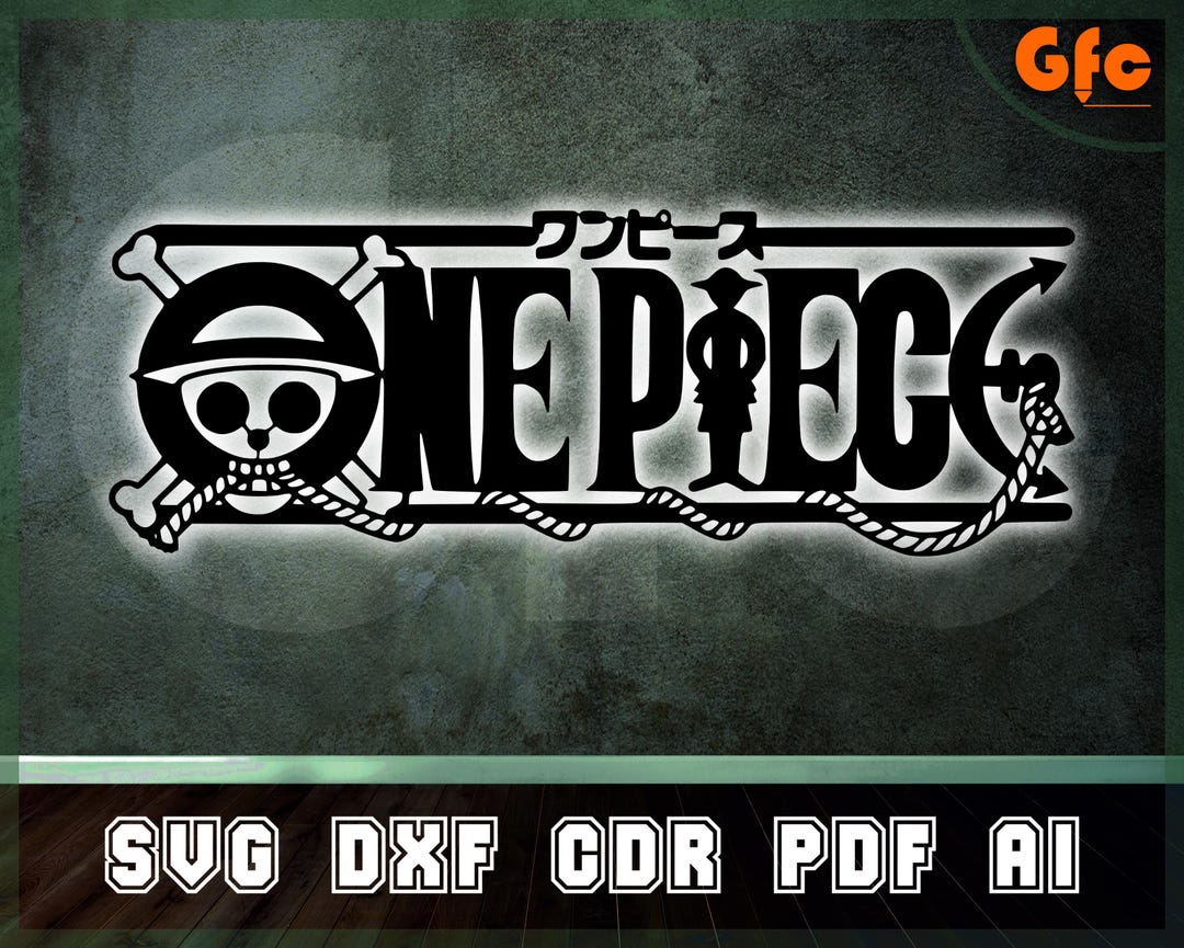 One Piece Logo Svg - One Piece Name Svg - One Piece Logo Laser Cnc Cuts ...