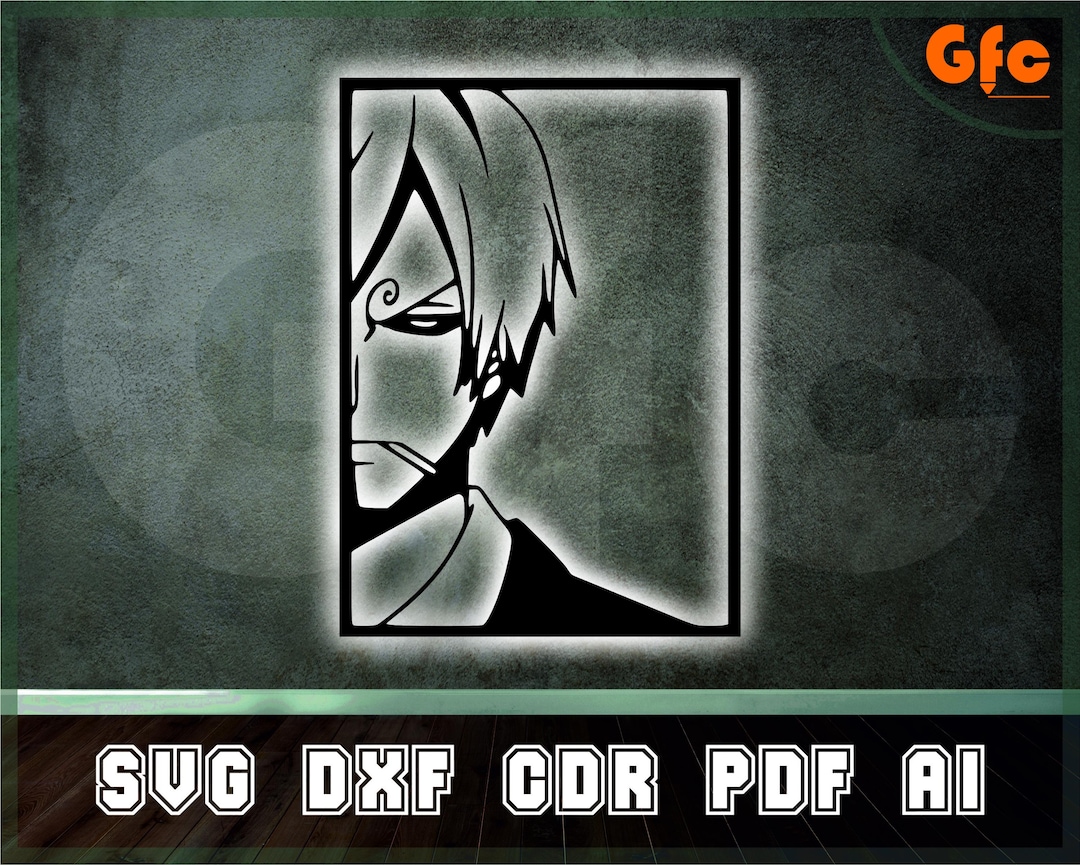 Vinsmoke Sanji Svg - One Piece Characters Svg Cricut - Laser Cuts ...